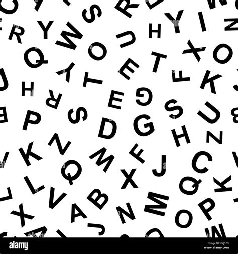 Letters Seamless Pattern Vector Illustration Stock Vector Image And Art