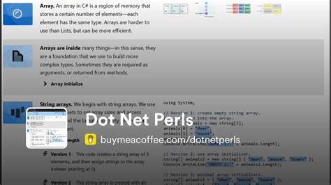 Dot Net Perls Buymeacoffee
