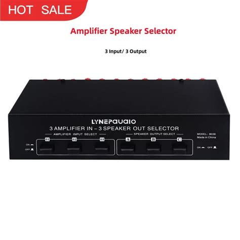 Amplifier Speaker Switcher Amplifier Speaker Selector 3 In 3 Out