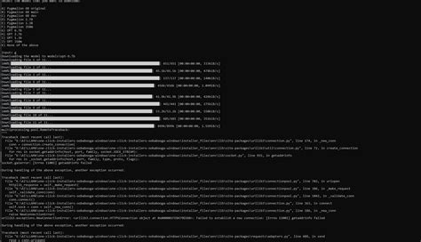 unable to download the models in cmd · issue 523 · oobabooga text