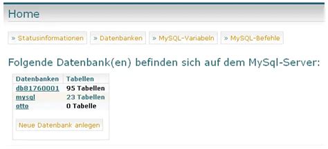 mysql datenbanken sichern