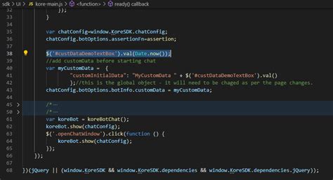 How To Pass Customdata Dynamically To The Platform From Kore Web Sdk