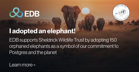 Postgresql Elephantconservation Savethegiants Wildlifeprotection Conservationefforts