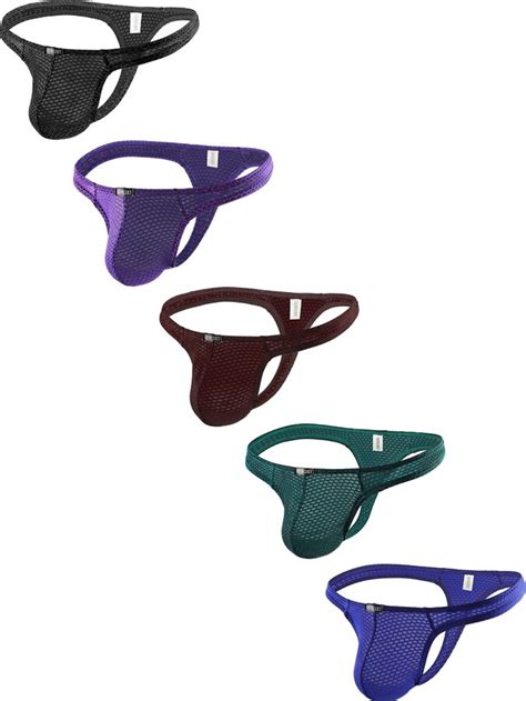 Ikingsky Mens Thong Sexy Low Waist Bulge Thong Underwear T Back