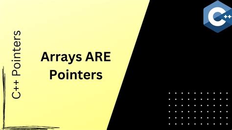 Arrays Are Constant Pointers C Pointers Tutorial YouTube