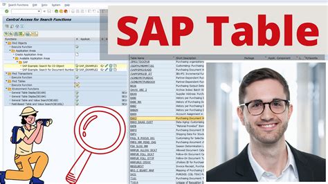sap table search find the right sap table easily youtube