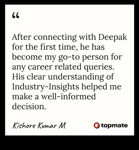 deepak babel on linkedin hey folks i m thrilled to receive a new testimonial from kishore kumar…