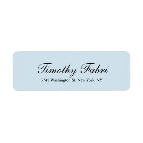 Professional Classical Script Light Grey Elegant Label Zazzle