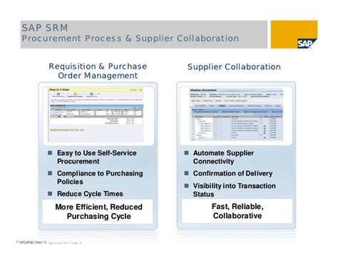 supply relationship management srm 7 0