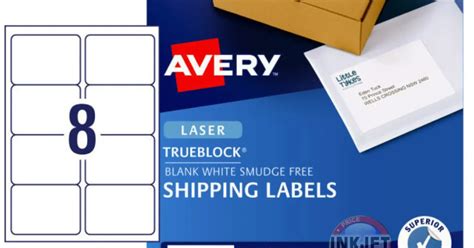 Avery Shipping Labels 8up 800 Labels Laser Inkjet Online Inkjet Online