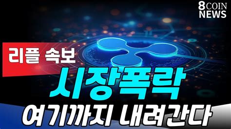 리플 시장폭락 절대 흔들리지 마라 Youtube