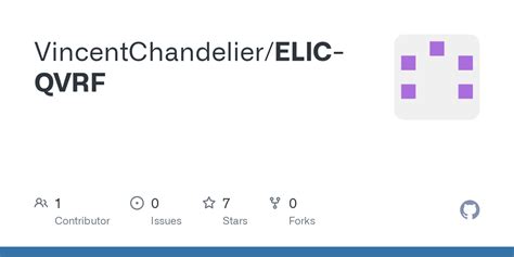 Github Vincentchandelier Elic Qvrf