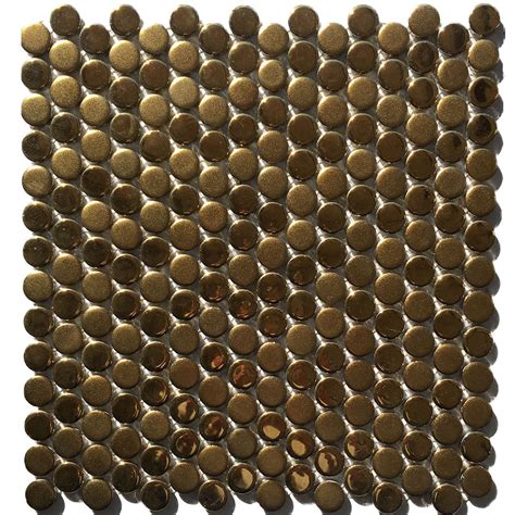 Metallic Penny Rounds Tile Power Penrith