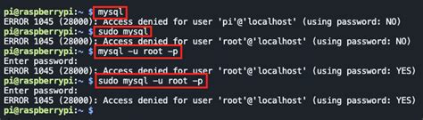 Raspberry Pi Cant Connect To Mysql On Raspian Stack Overflow