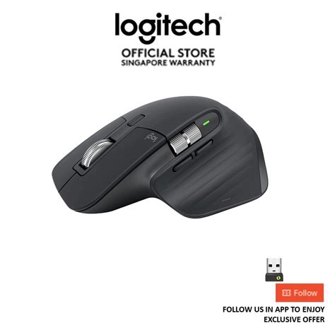 Logitech Mx Master S Silent Wireless Mouse With Ultra Fast Scrolling Ergo K Dpi Track On