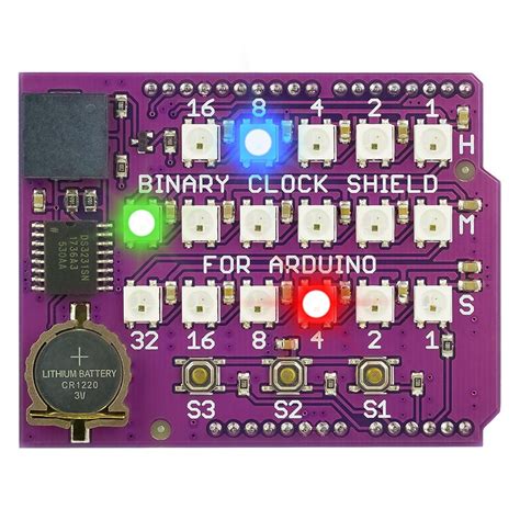 Binary Clock Shield For Arduino Nixie Tester