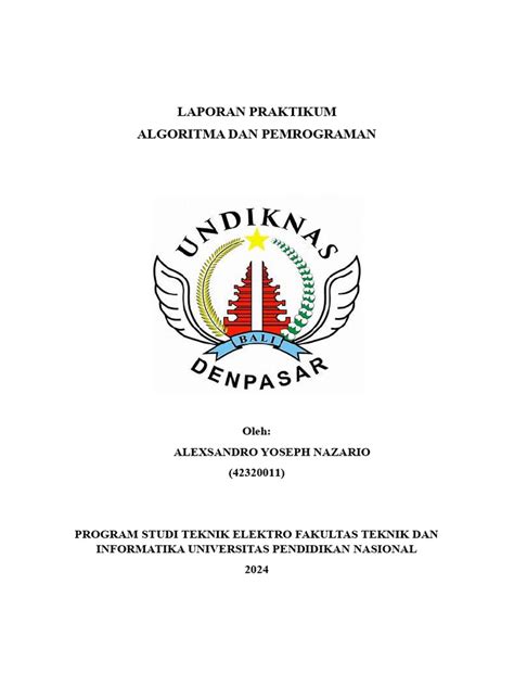 laporan pratikum algoritma pdf