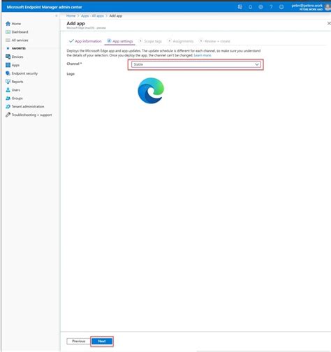 deploying microsoft edge chromium version with microsoft intune