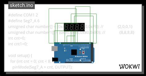 7 Led 2001 8888 Wokwi Esp32 Stm32 Arduino Simulator