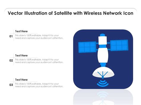 Vector Illustration Of Satellite With Wireless Network Icon Ppt PowerPoint Presentation Icon