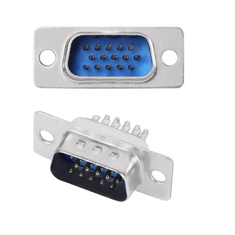 Male Db15 Vga Connector Solder Type Flux Electronix
