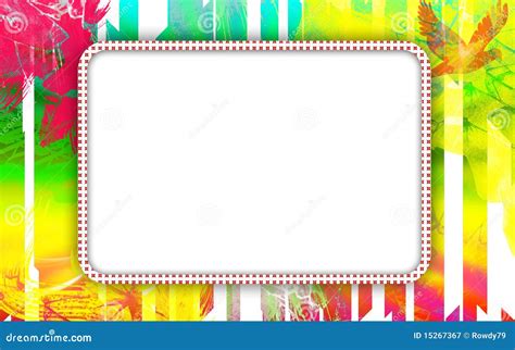 Vintage Photo Frame With Classy Patterns Stock Illustration