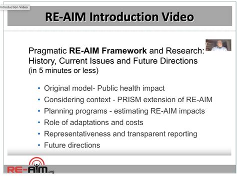 Re Aim Reach Effectiveness Adoption Implementation Maintenance