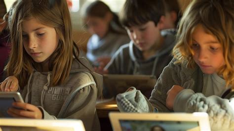 collaborative learning with technology premium ai generated image