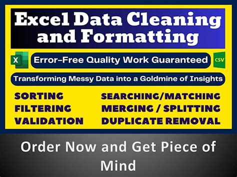 Ms Excel Data Cleaning Formatting Merging Splitting Sorting