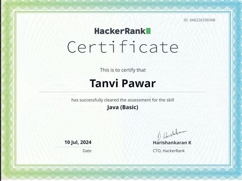 Tanvi Pawar On Linkedin Hello Connection I Recently Completed Assessment In Java Basic In