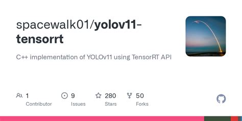 Github Spacewalk01yolov11 Tensorrt C Implementation Of Yolov11 Using Tensorrt Api