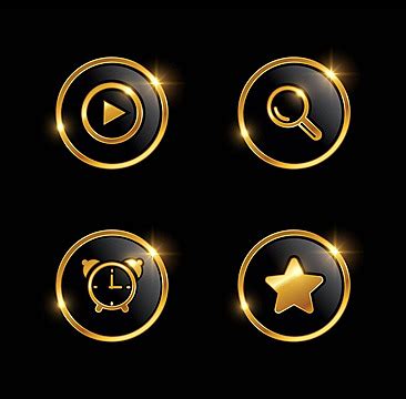 Golden Web Development Icon Set Coding Screen Black Vector Coding Screen Black PNG And Vector
