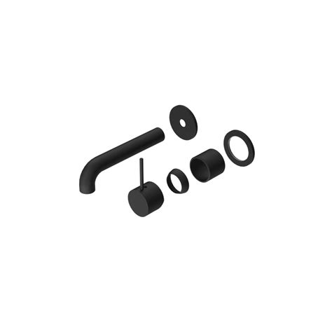 Mecca Wall Basinbath Mixer Separate Back Plate Handle Up 120mm Trim