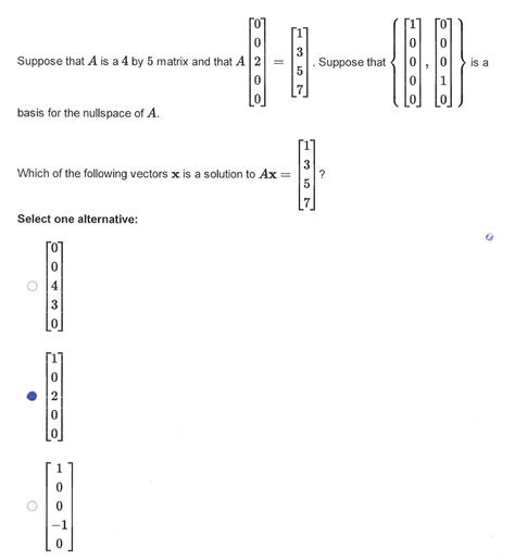solved suppose that a is a 4 by 5 matrix and that