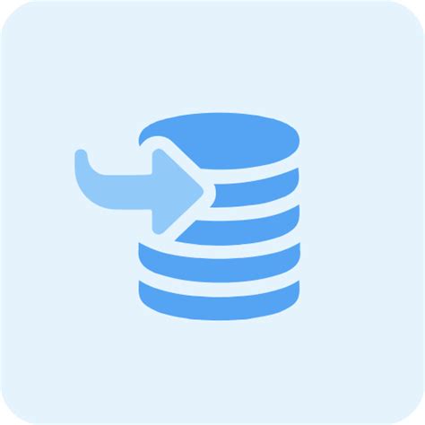 data migration cloud database network file storage icon