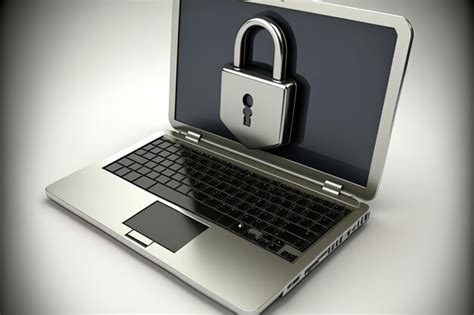 Premium AI Image Unlock Laptop Data Protection And Security