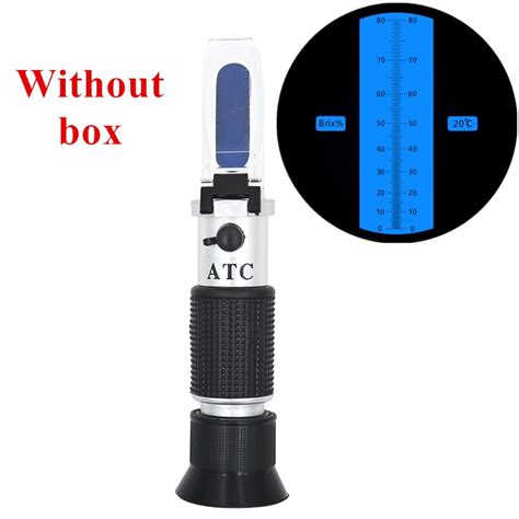 Handheld 0 80 Brix Refractometer Brix Meter Atc C Grandado