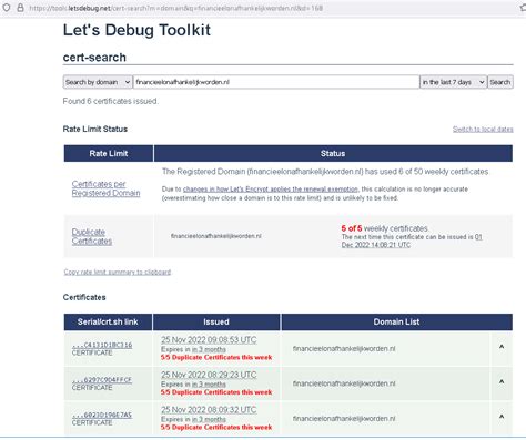 Cant Renew Certificate Acme Challenge Failed Some Weird Results Help Lets Encrypt