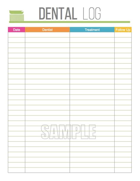 Dental Sign In Sheet At Gannellieblog Blog