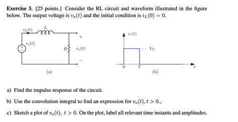 Solved Exercise Points Consider The Rl Circuit And Chegg Com