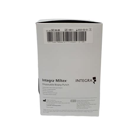 New Integra Lifesciences Ref 33 35 Integra Miltex Disposable Biopsy
