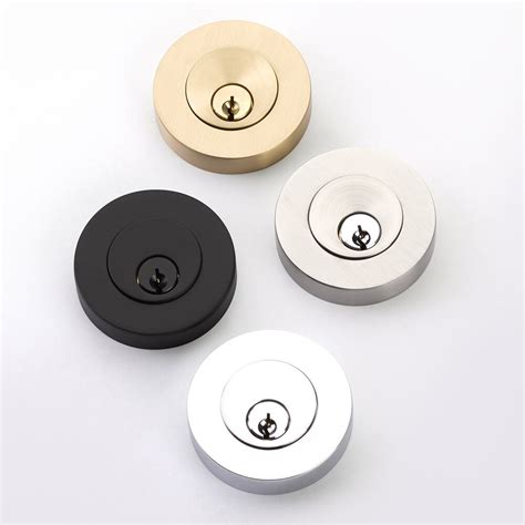Solid Brass Deadbolts Collection Modern Disc Double Cylinder Deadbolt