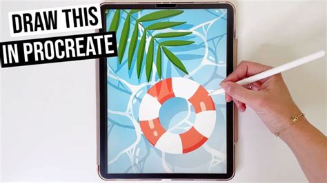 Procreate Drawing For Beginners How To Draw Water Reflection Easy Step By Step Tutorial YouTube