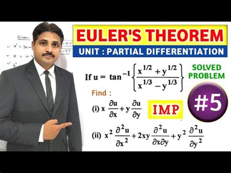 EULER S THEOREM IN PARTIAL DIFFERENTIATION SOLVED PROBLEM TIKLESACADEMY YouTube