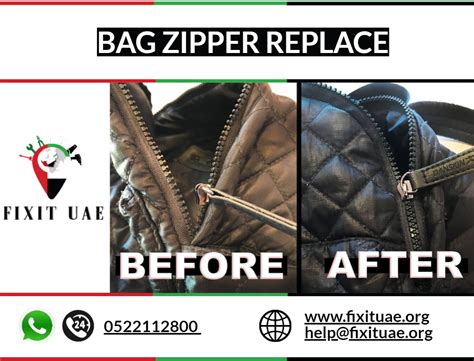 Bag Zipper Replace 0522112800 FIX IT UAE
