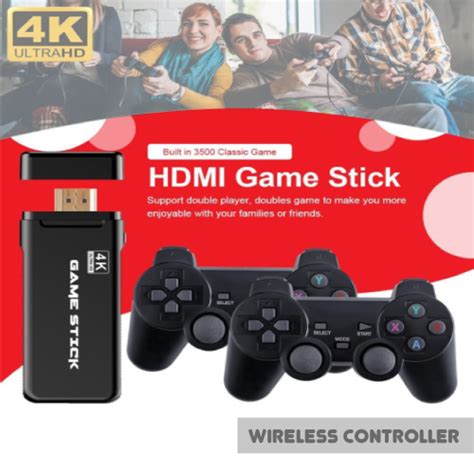 Portable 10k Game Stick 4k Tv Video Game Console With 2 4g Wireless