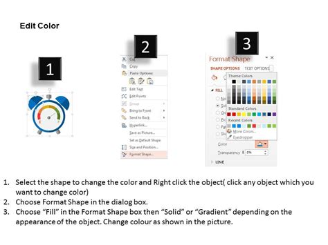Alarm Clock With Speed Meter Powerpoint Templates