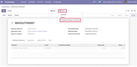 User Guide For Odoo Stock Picking And Delivery Reports