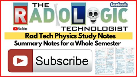 Rad Tech Physics Notes For Students