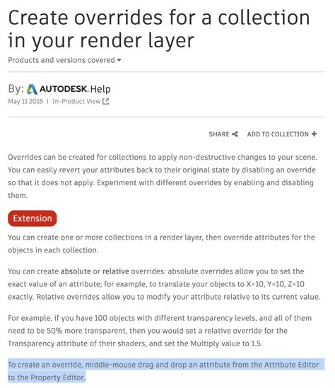 Absolute Override In The Render Layers Are Not Working Autodesk Community